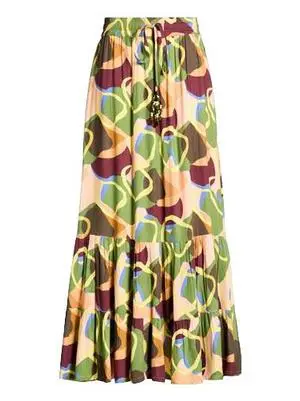 CONNOR & BLAKE Military Maxi Skirt - Green