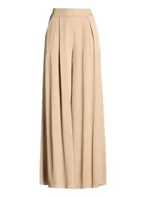 DANIELE FIESOLI Wide-leg Linen-viscose Pants - Beige