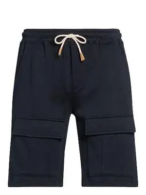 Eleventy Cotton Blend Jersey Shorts - Blue