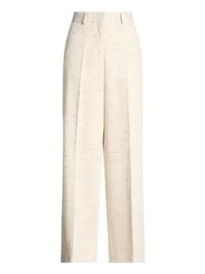 MSGM Wide-leg Tweed Pants - White