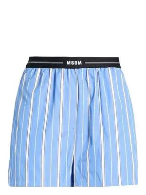 MSGM Striped Poplin Shorts - Blue