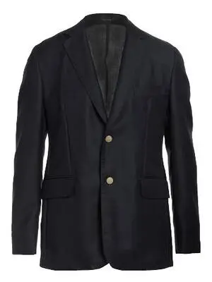 Dunhill Blazer Midnight Size Mohair Wool, Wool - Blue