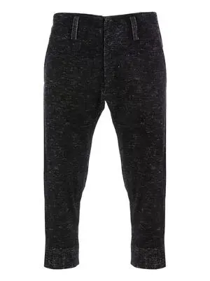 SIDE SLOPE Cropped Trousers