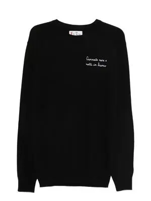 MC2 SAINT BARTH Embroidered Ski Top - Black