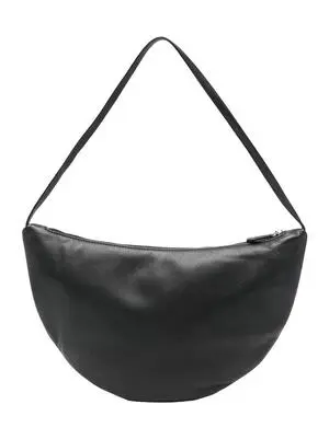 THE ROW Zip Shoulder Bag - Black