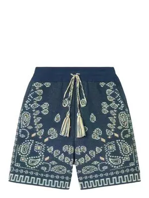 Alanui Paisley-pattern Shorts - Blue