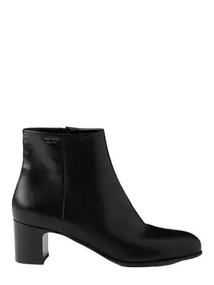 Prada 55mm Leather Boot - Black