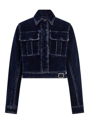 FERRAGAMO Boxy Jacket - Blue