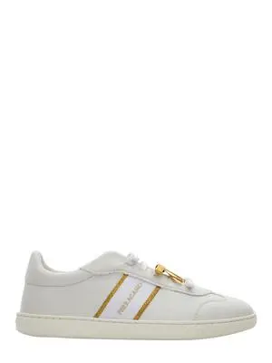 FERRAGAMO Sneaker With Bow Detailing - White