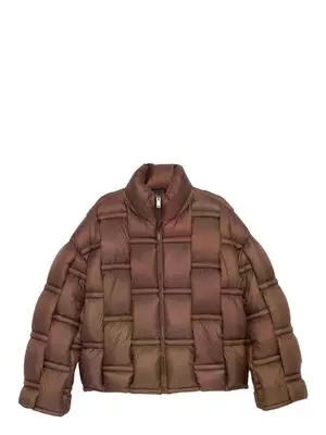 RAXXY Panelled Quilted Jacket - Brown