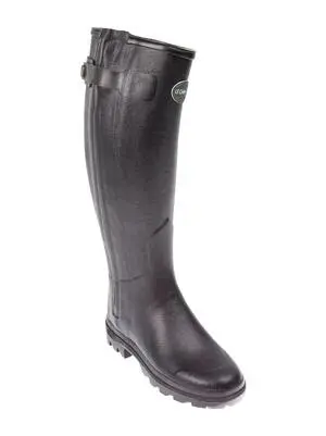 LE CHAMEAU Rubberized Leather Boots