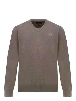 LA MARTINA Barrie V-neck Sweater - Brown
