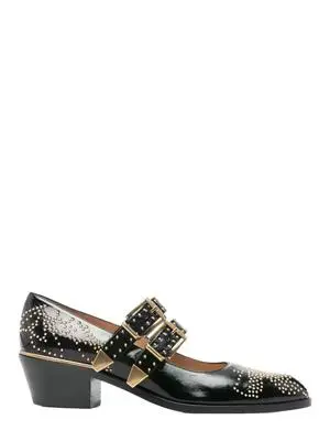 Chloé Susan Buckle-strap Pumps - Black