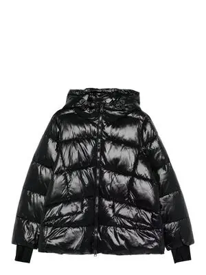 Geox Serilda Hooded Puffer Jacket - Black