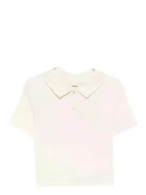 Khaite Jasna Polo Top - Neutrals