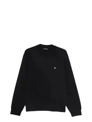 Emporio Armani Logo-embroidered Sweatshirt - Blue