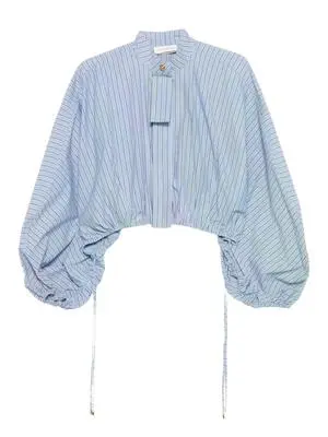 Zimmermann Mandarin-collar Shirt - Blue