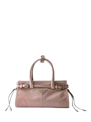 Prada Mini Leather Tote Bag - Pink