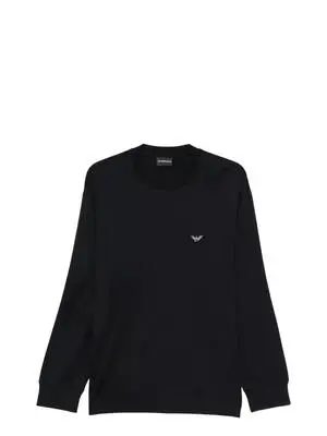 Emporio Armani Logo-patch Sweatshirt - Blue