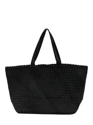 NAGHEDI Large Como Woven Tote Bag - Black