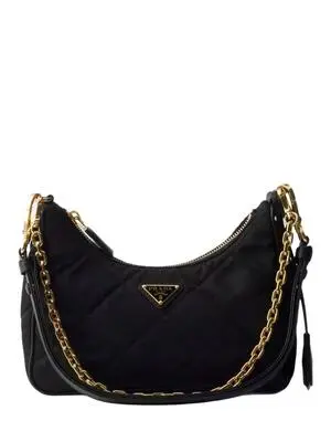 Prada Mini Re-edition Chain Shoulder Bag - Black