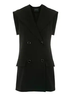 OLYMPIAH Sleeveless Double-Breasted Jacket