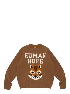 HUMAN MADE Low Gauge Knit Sweater - Brown