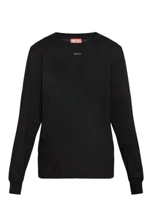 DIESEL® T-adjust-ls-v1 Logo Long-sleeve T-shirt - Black