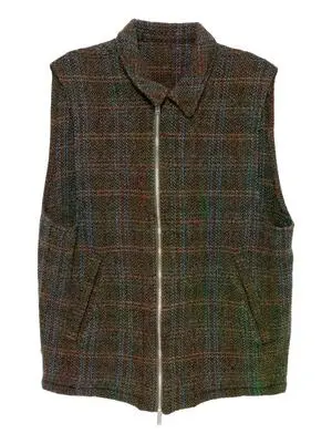 UNDERCOVERISM Plaid Gilet - Brown