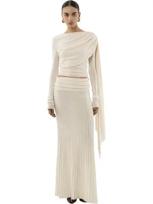 Arakii Breeze Maxi Skirt - Off-white