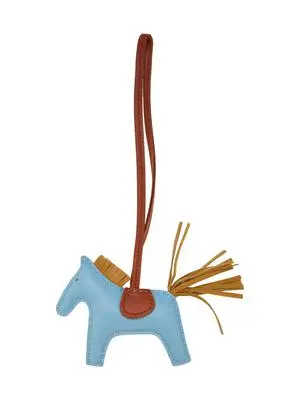 Hermès Milo Leather Rodeo Bag Charm Pm - Blue