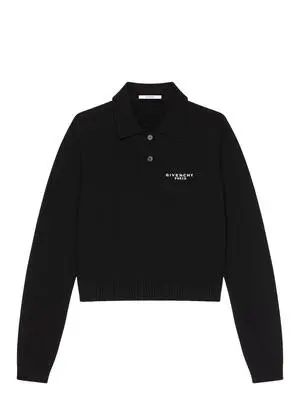 Givenchy Polo In Wool And Cashmere - Black