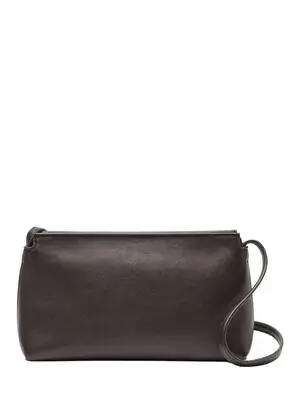 THE ROW Rene Leather Shoulder Bag - Brown