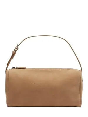 THE ROW 90s Leather Shoulder Bag - Beige