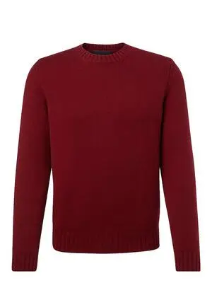 SAMAN AMEL Gio Cashmere Sweater - Burgundy