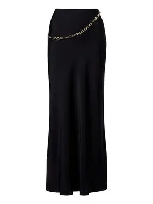 Rabanne Chain-detail Maxi Skirt - Black