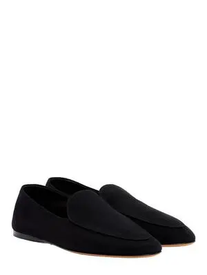 THE ROW THE ROW Awar Suede Loafers Black