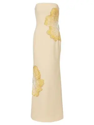 Rebecca Vallance Sequined Gown - Yellow