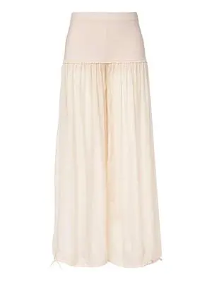 NENSI DOJAKA Mid-rise Wide-leg Pants - Beige