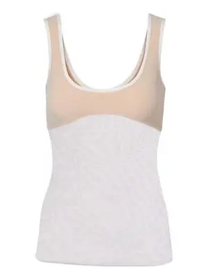 NENSI DOJAKA Semi-sheer Tank Top - Beige