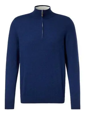 Arch4 Mr. Fenchurch Cashmere Half-zip Sweater - Blue