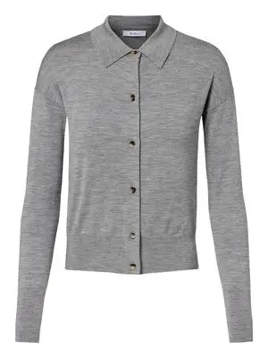 Max Mara Medeola Wool-blend Cardigan - Grey