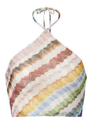 Missoni Halterneck Crop Top - Multicoloured