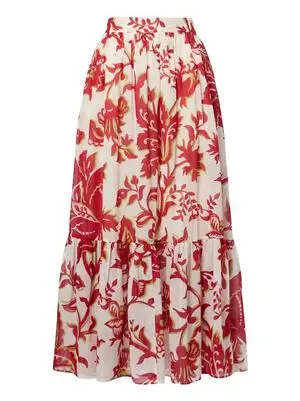 Etro Paisley Cotton Maxi Skirt - Multicoloured