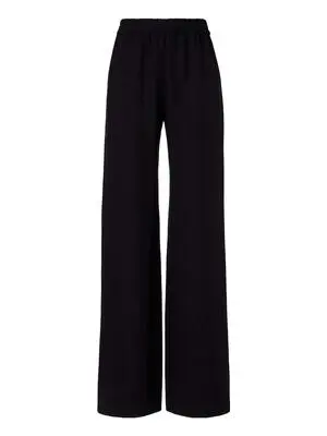 Valentino Garavani Cady Couture Wide-leg Pants - Black