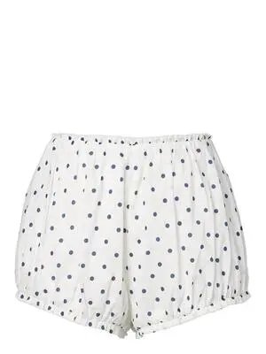 Posse Edie Polka-dot Shorts - White