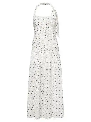 Posse Edie Polka-dot Maxi Dress - Blue