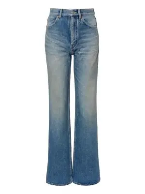 Saint Laurent 70's High-rise Wide-leg Jeans - Blue