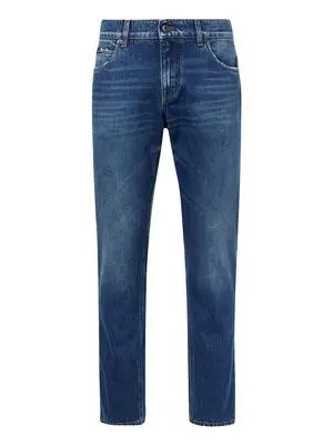 Dolce & Gabbana Faded Straight Jeans - Blue