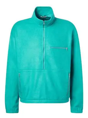 Auralee Silk Fleece Half-zip Sweater - Green